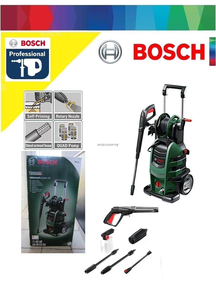 Bosch Advanced Aquatak 150 150Bar High Pressure Washer